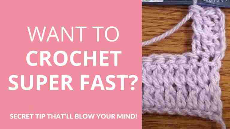Want To Crochet Faster? Secret Tip That'll Blow Your Mind!