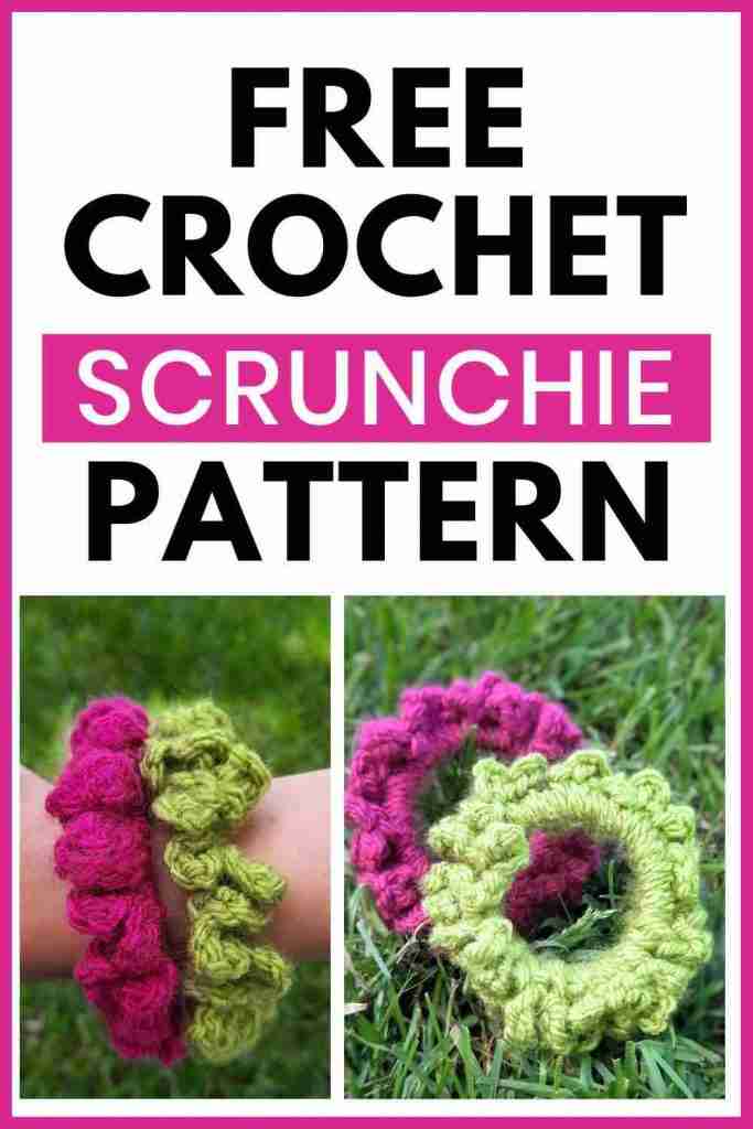 7 Super Easy Crochet Scrunchie Patterns (FREE)