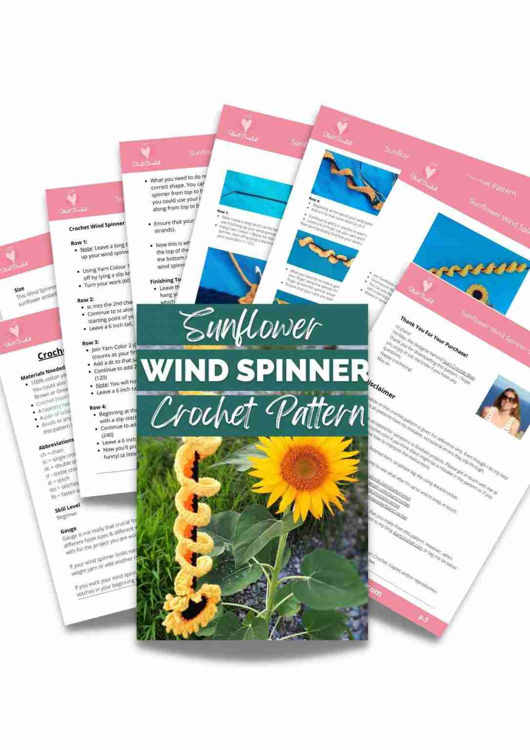 4 FREE Crochet Wind Spinner Patterns to Brighten Up Every Season!