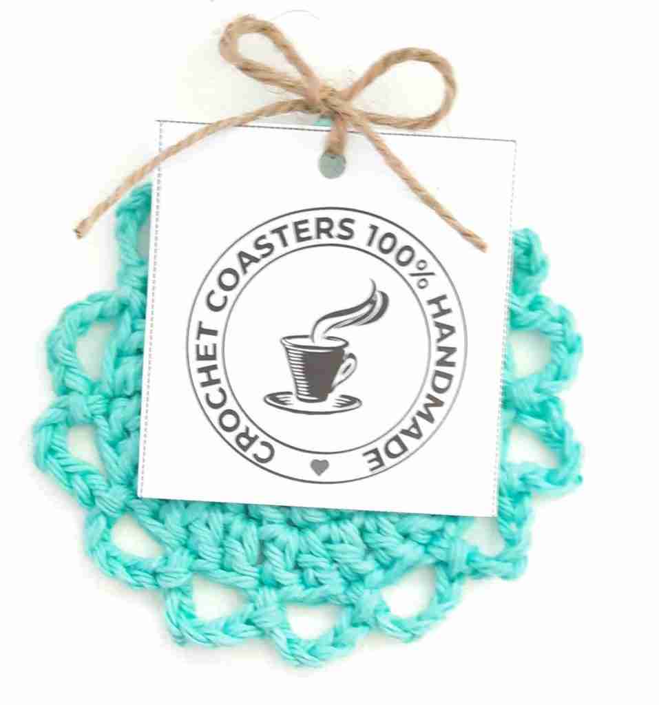 Crochet Coaster Gift Tags (PDF Printable) - Start Crochet