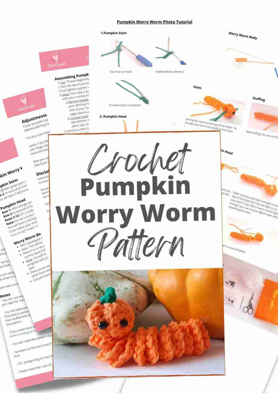 6 Worry Worm Crochet Patterns (Bundle SALE) - Start Crochet