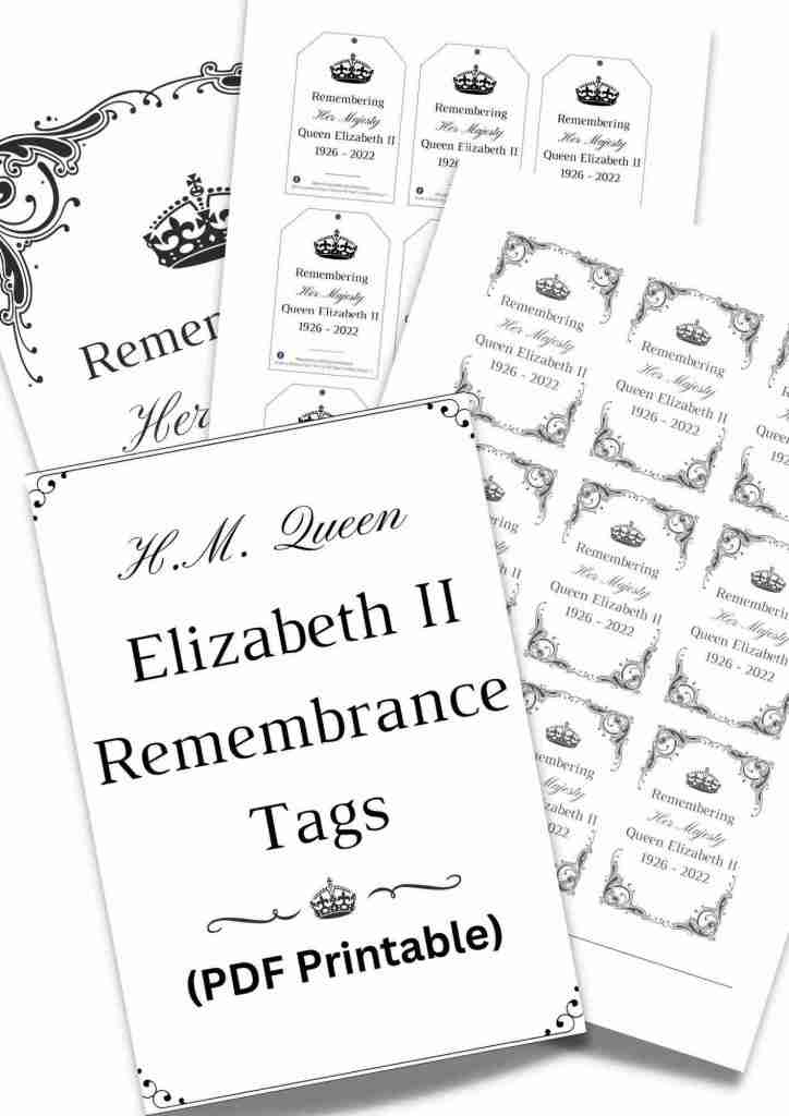 Queen Elizabeth II Tags (PDF Printable) - Start Crochet