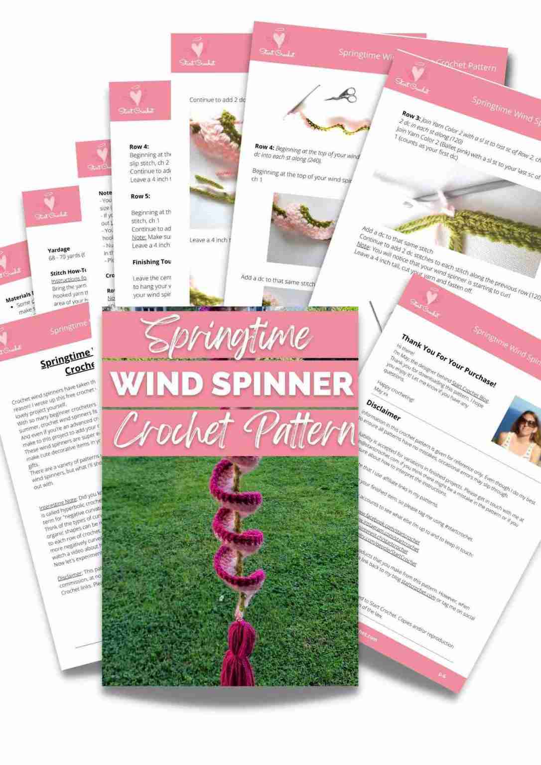 4 FREE Crochet Wind Spinner Patterns to Brighten Up Every Season!