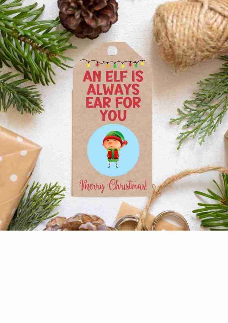 Christmas Elf Gift Tags (PDF Printable) - Start Crochet