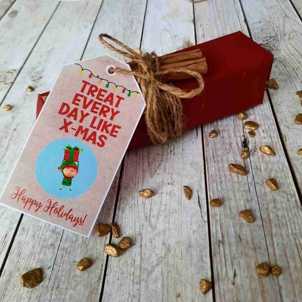 Simple Christmas Gift Box Template (PDF Printable) - Start Crochet