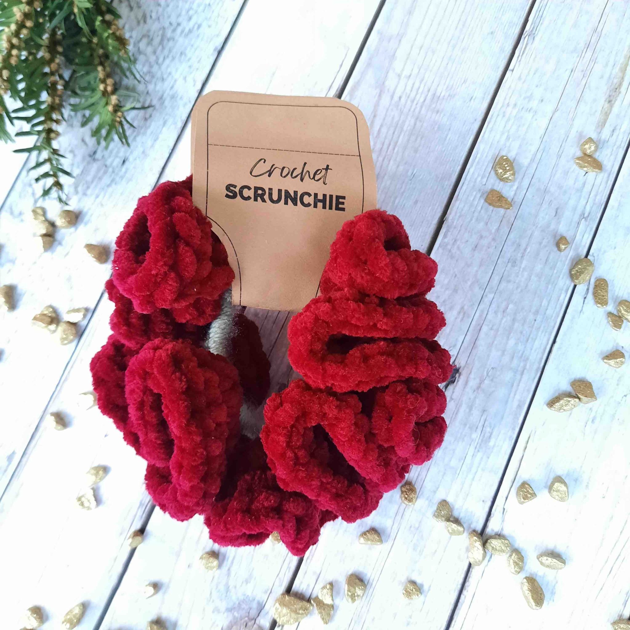 Soft & Luxurious Velvet Scrunchie Crochet Pattern - Start Crochet