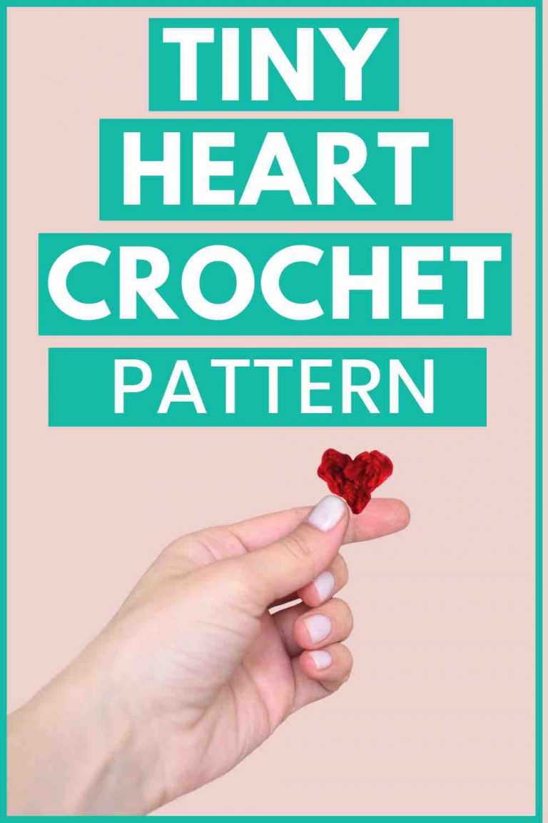 1-Minute Crochet Heart Pattern (Written PDF + Photo Tutorial) - Start ...