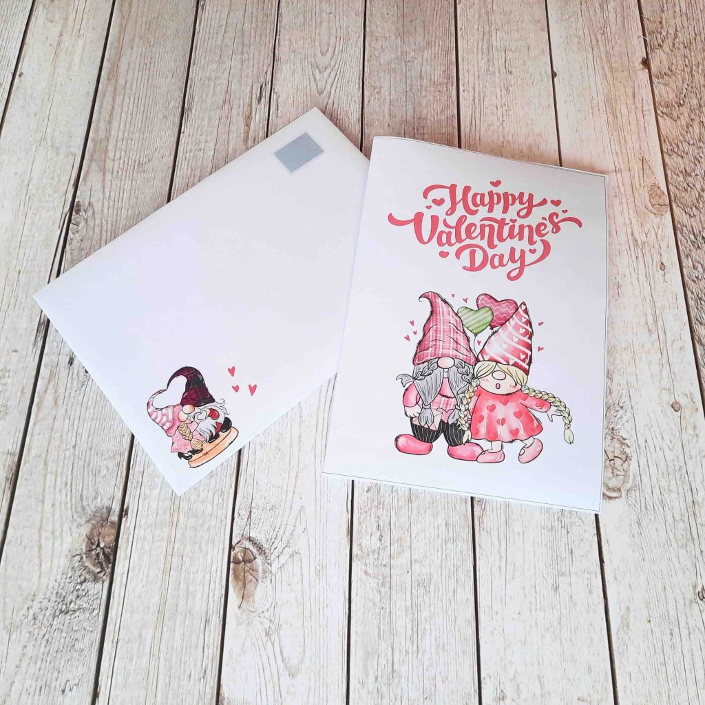 DIY Valentine’s Card & Envelope (Printable) - Start Crochet