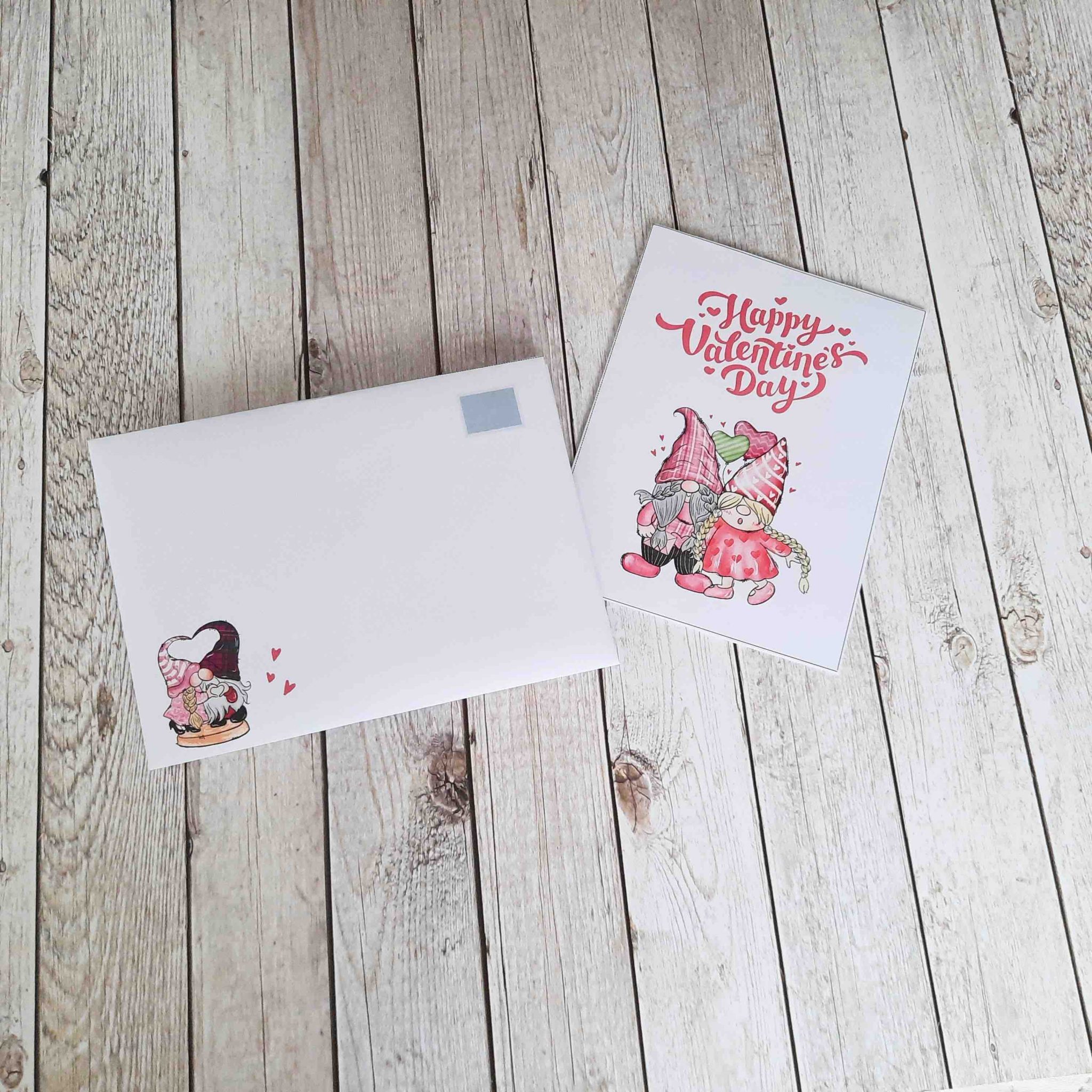 DIY Valentine’s Card & Envelope (Printable) - Start Crochet