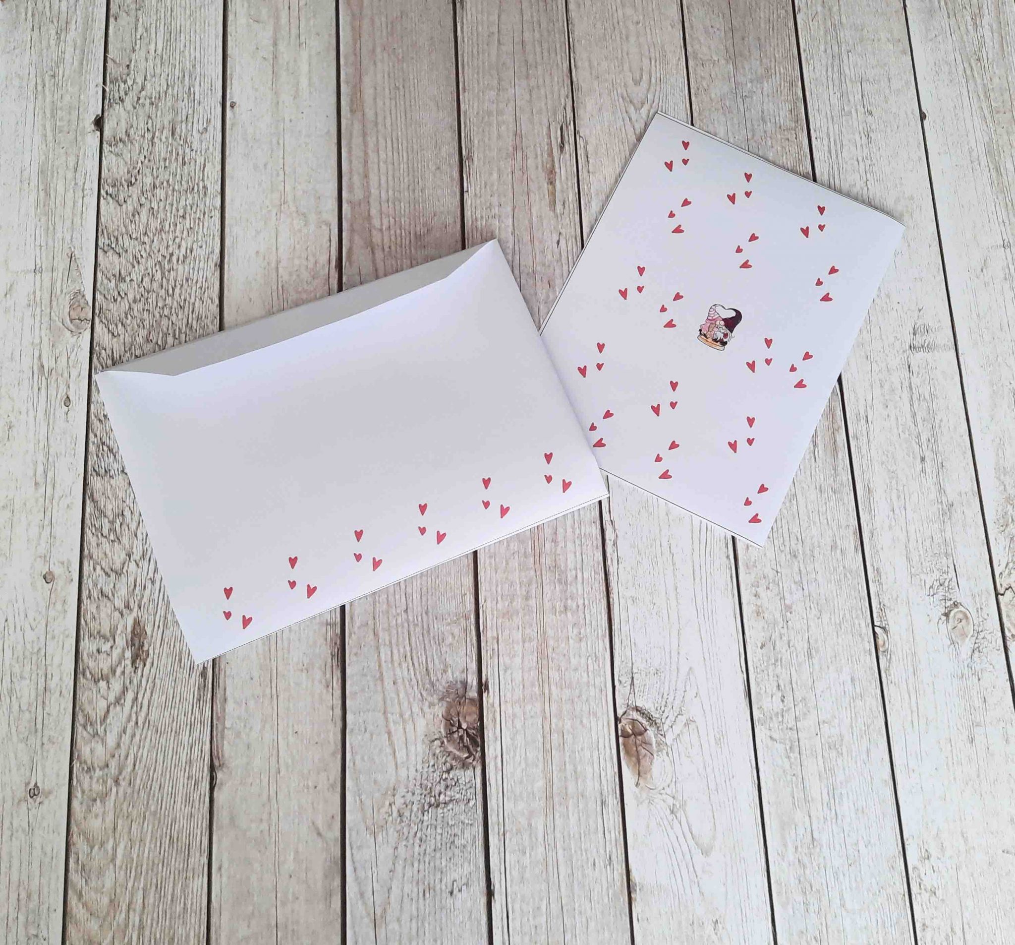 DIY Valentine’s Card & Envelope (Printable) - Start Crochet