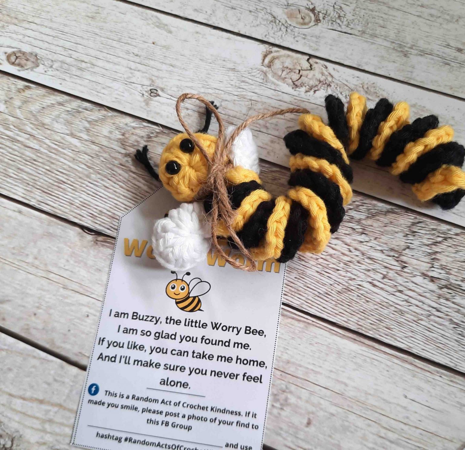 Bee Worry Worm Crochet Pattern PDF - Start Crochet