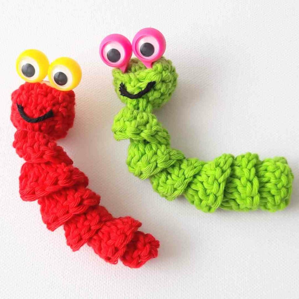 15+ FREE Worry Worm Crochet Patterns You Can't Miss