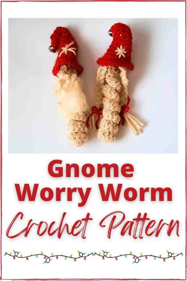Gnome Worry Worm Crochet Pattern - Start Crochet
