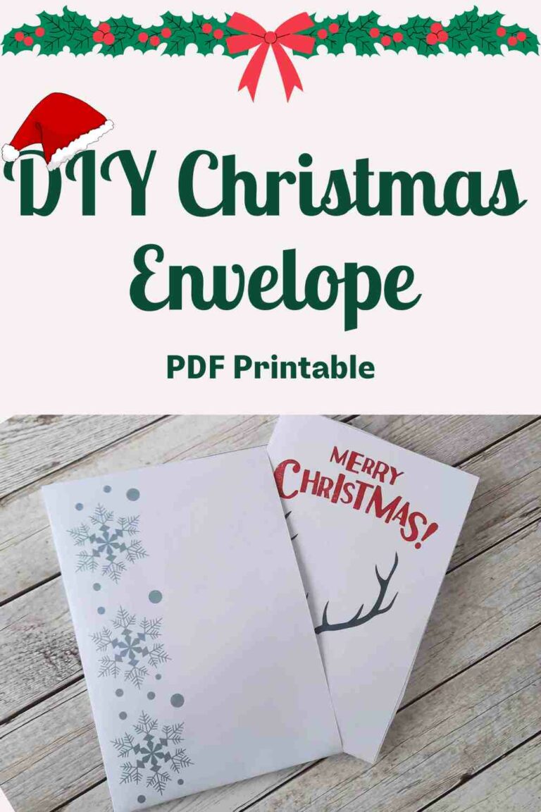 Easy Homemade Christmas Envelope Template [PDF Printable Instantly ...