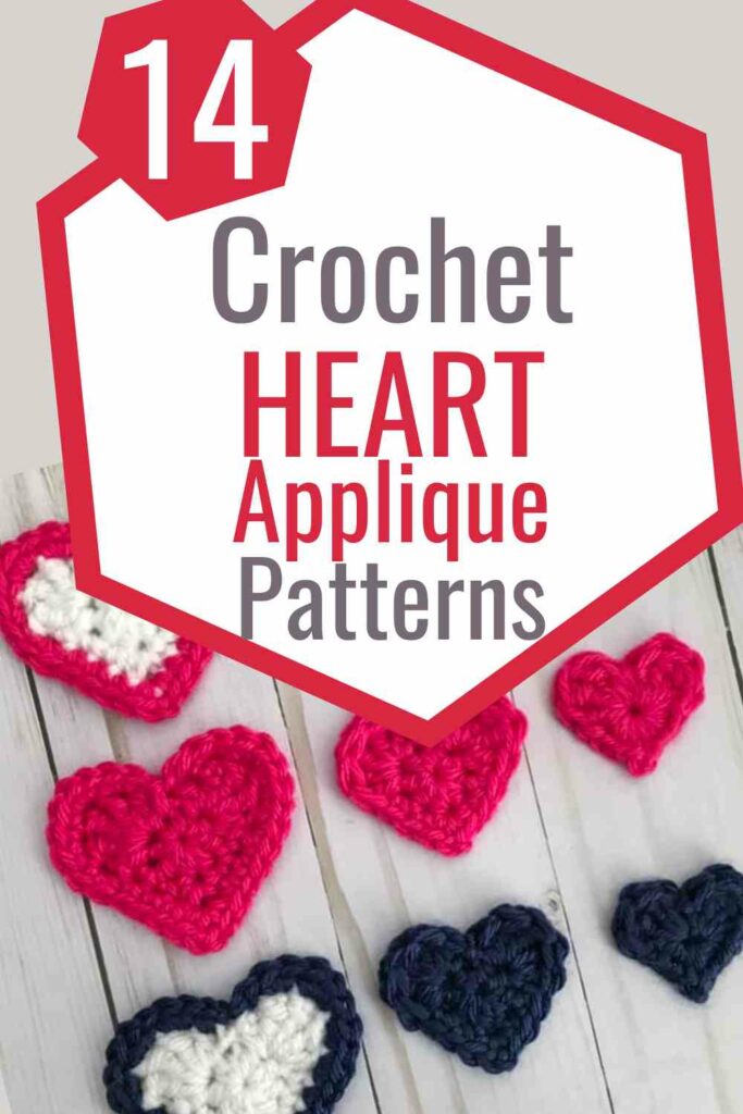 14 Versatile Crochet Heart Appliqué Patterns (To Add a Pop of Love)