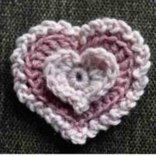 14 Versatile Crochet Heart Appliqué Patterns (To Add a Pop of Love)