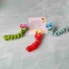Finger Puppet Googly Eyes Worry Worm Crochet Pattern + Poem Tags