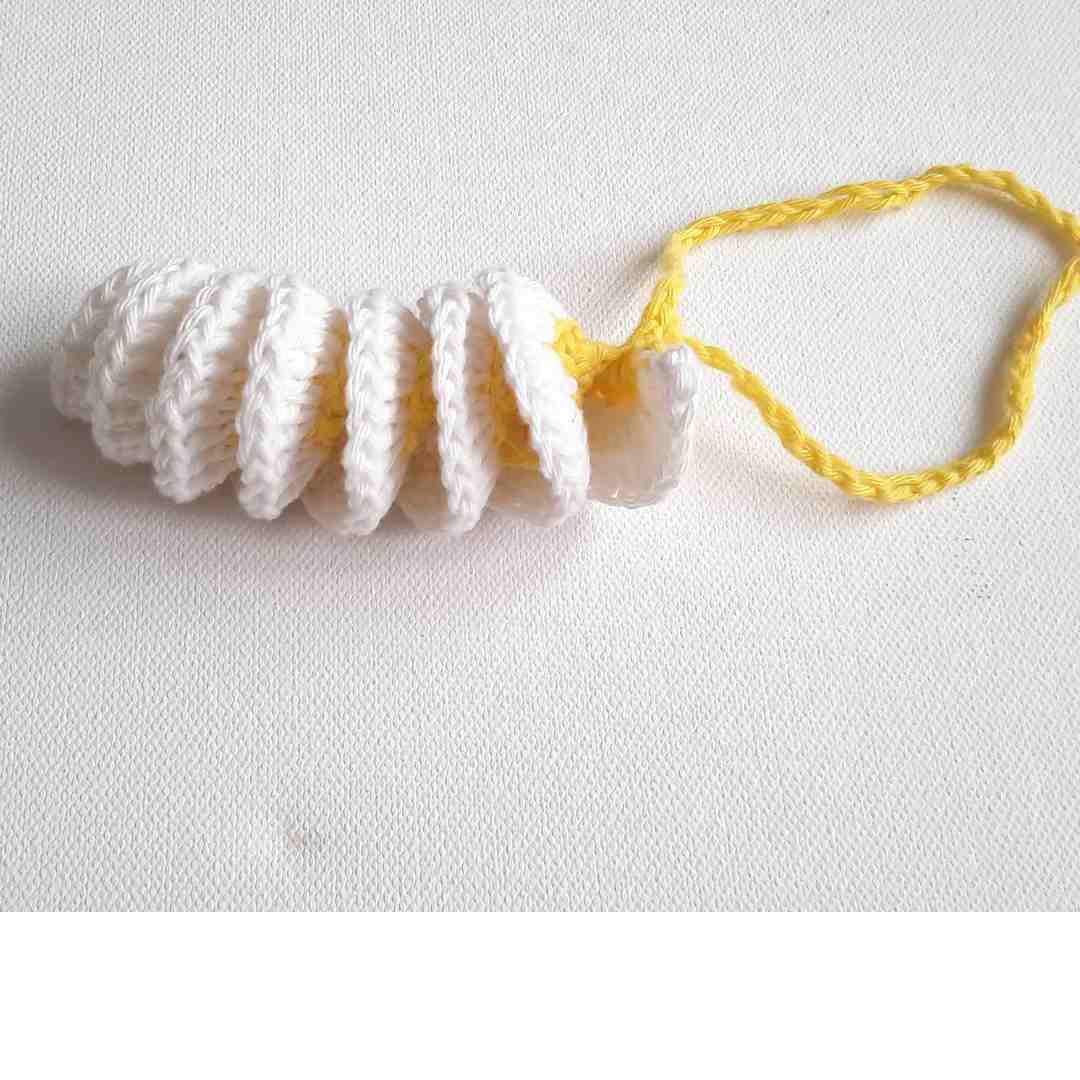 Daisy Belle Wiggle Worm Crochet Pattern (With Wooden Bead Head)