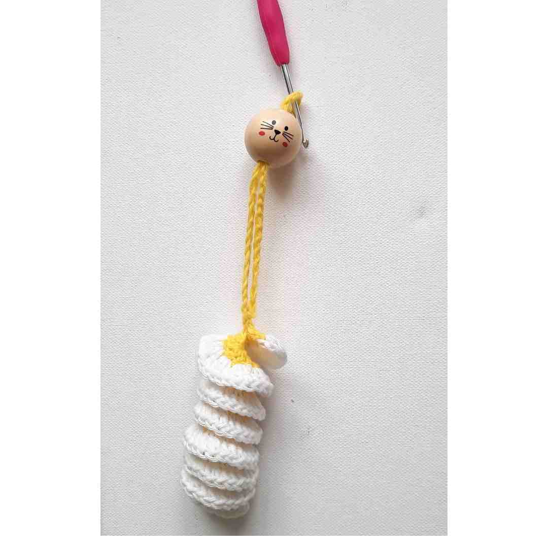Daisy Belle Wiggle Worm Crochet Pattern (With Wooden Bead Head)