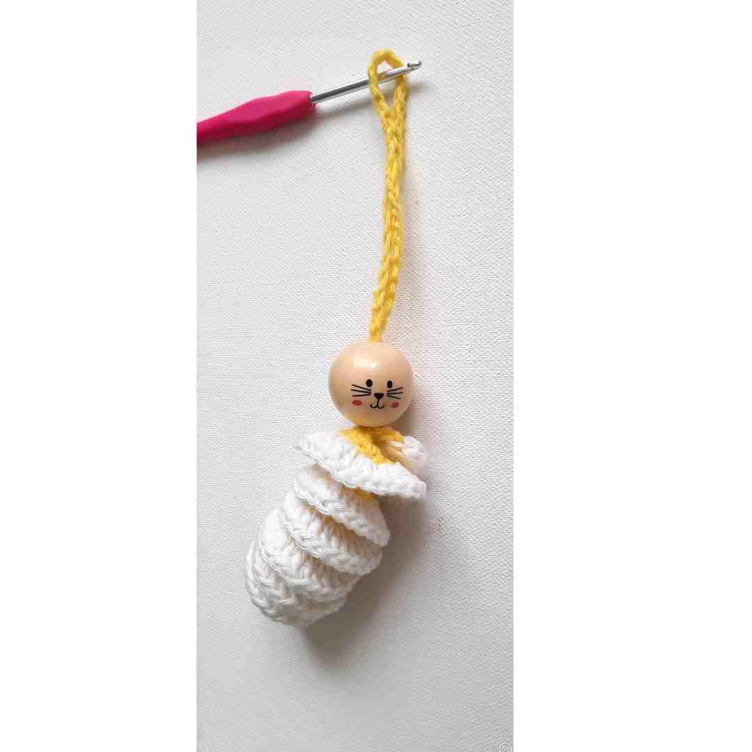 Daisy Belle Wiggle Worm Crochet Pattern (With Wooden Bead Head)