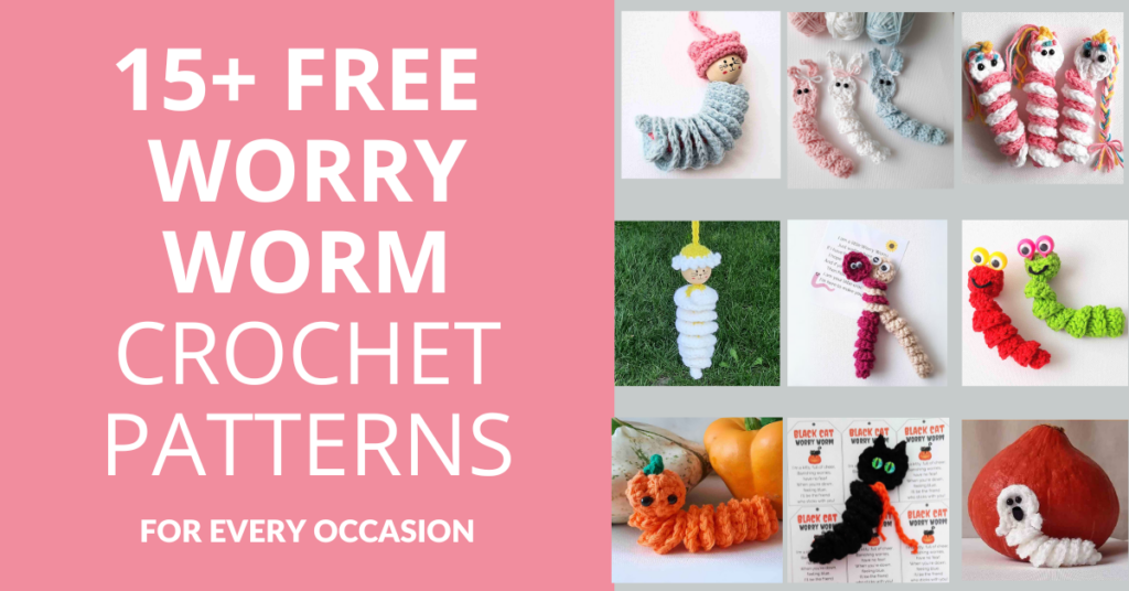 15+ FREE Worry Worm Crochet Patterns You Can't Miss