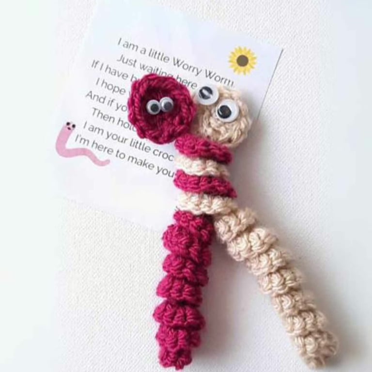 15+ FREE Worry Worm Crochet Patterns You Can't Miss