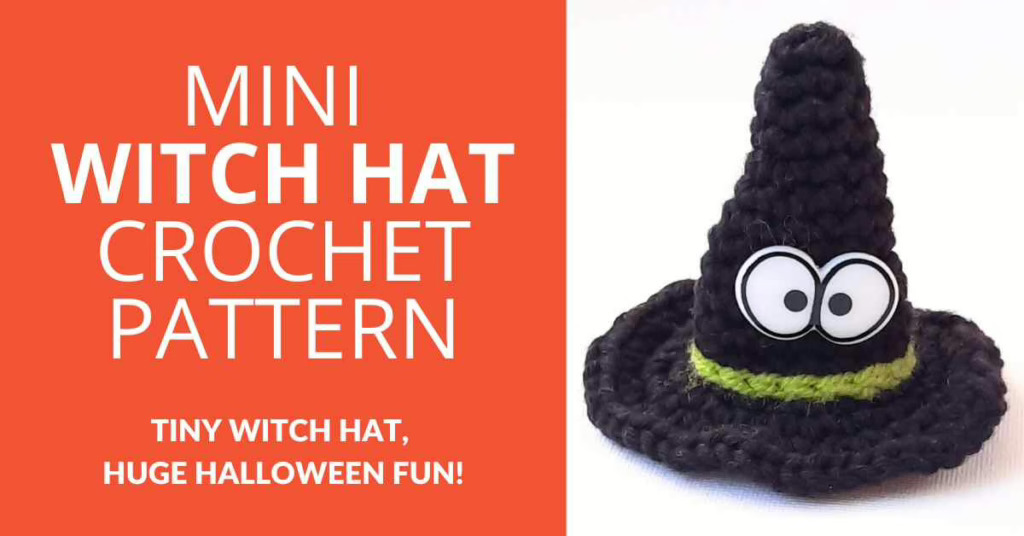 How to Crochet the Cutest Mini Witch Hat Ever [FREE Pattern Inside ...