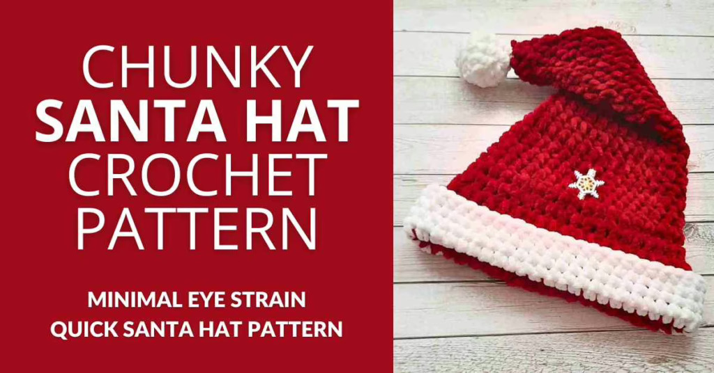 Beat the Clock: Crochet a Cozy Chunky Santa Hat in No Time with This ...