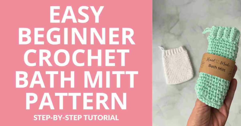 Want a Crochet Bath Mitt That Fits Like a Glove? Try This Beginner ...