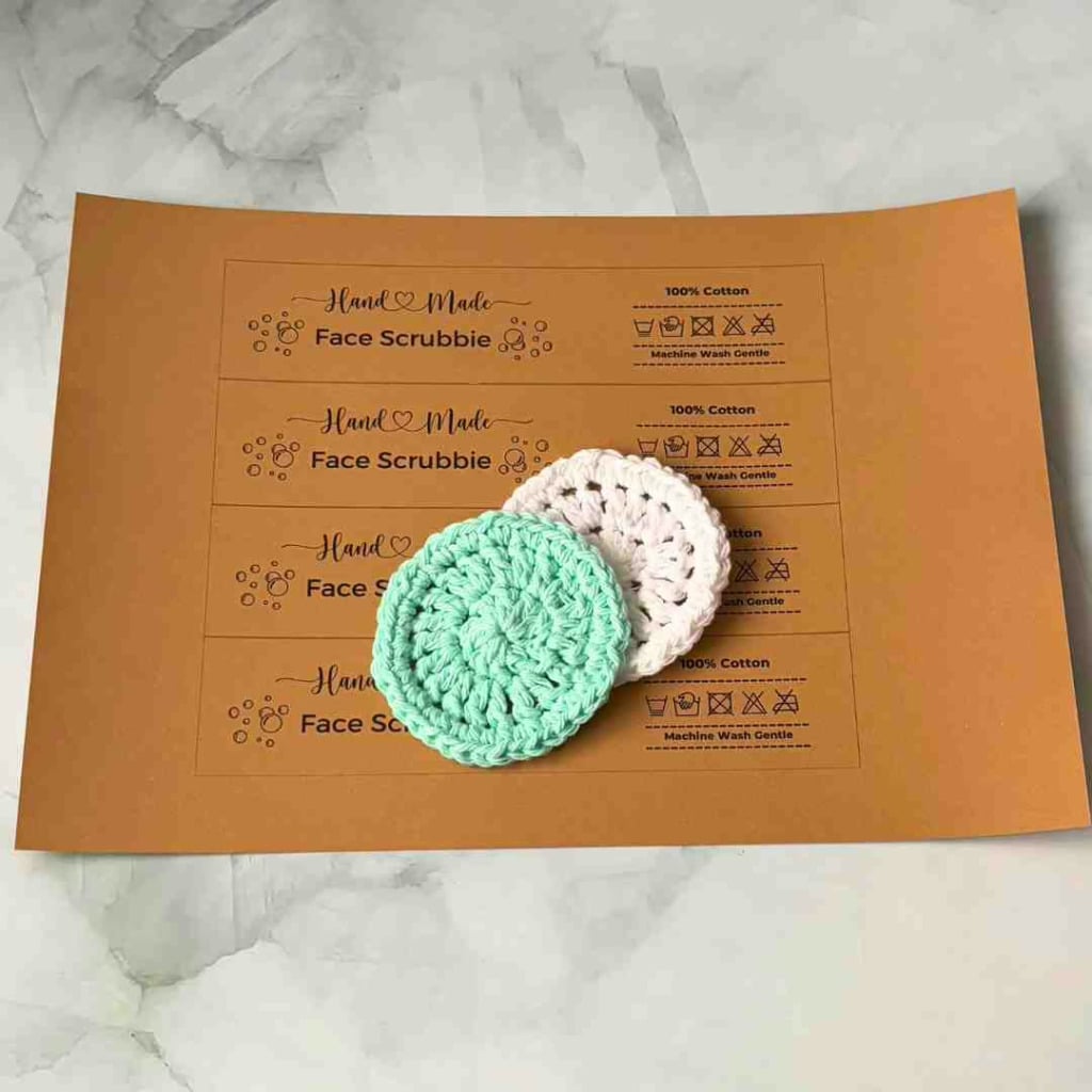 Handmade Bath Set Labels: Washcloth, Bath Mitt & Face Scrubbie (PDF)
