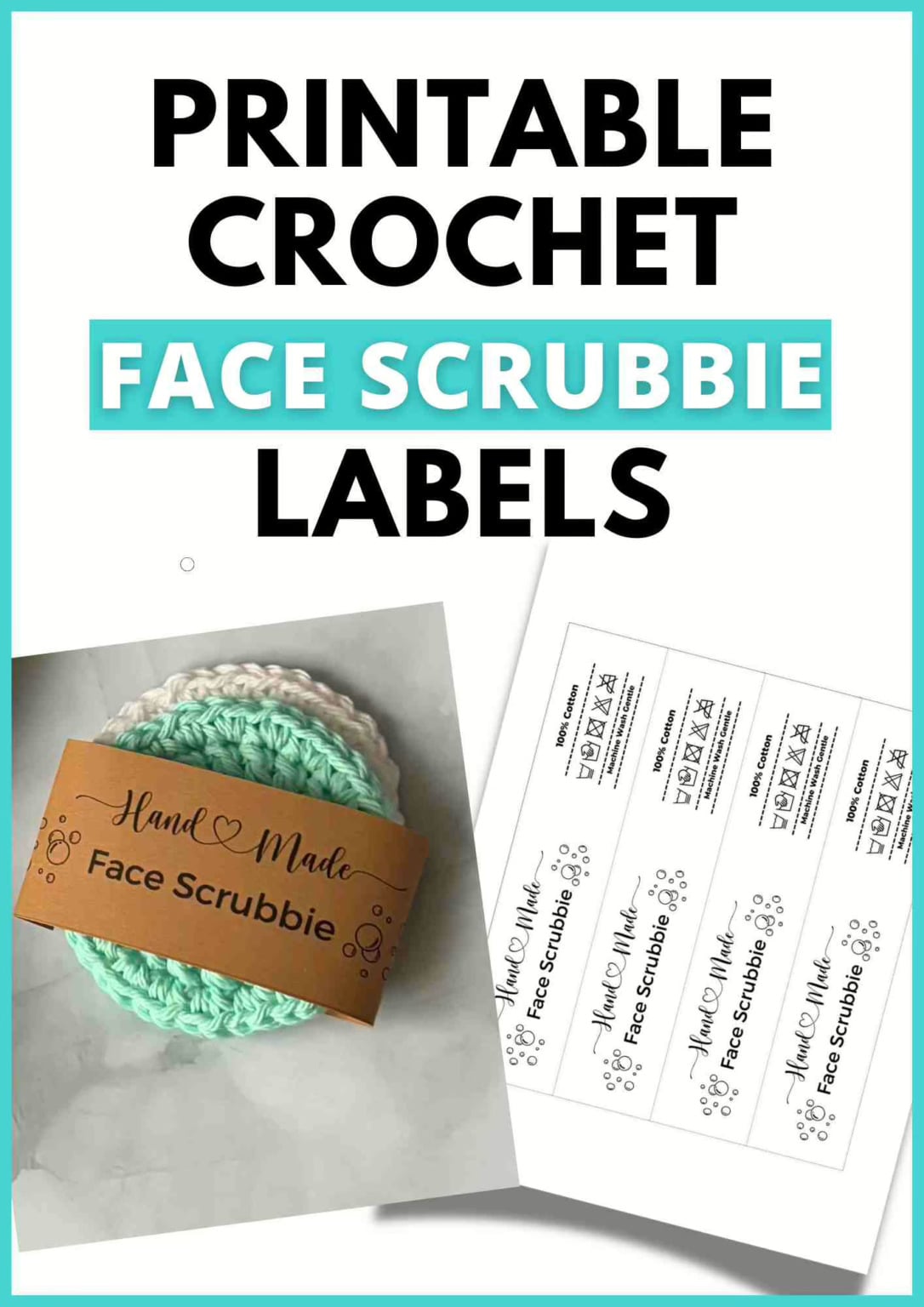 Scrub & Soothe Face Scrubbie Crochet Pattern [For Beginners]
