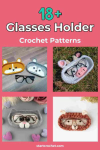 18+ Adorable & Useful Crochet Glasses Holders (Easy Patterns!)