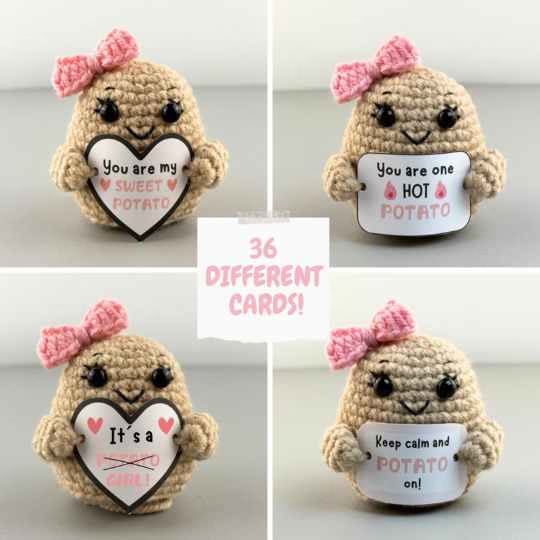 Need a Pick-Me-Up? These 12+ Positive Potato Crochet Patterns Are Pure Joy!