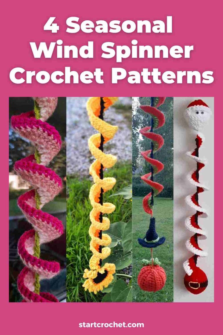 4 FREE Crochet Wind Spinner Patterns to Brighten Up Every Season!
