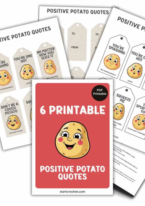 Need a Pick-Me-Up? These 12+ Positive Potato Crochet Patterns Are Pure Joy!