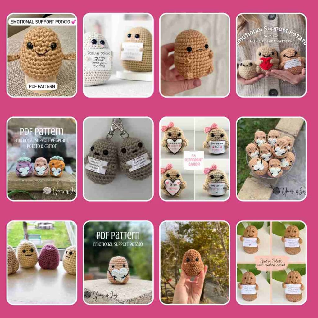 Need a Pick-Me-Up? These 12+ Positive Potato Crochet Patterns Are Pure Joy!