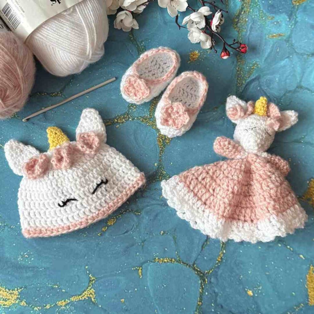 Unicorn Baby Crochet Pattern Bundle PDF (3-Piece Set) - Start Crochet