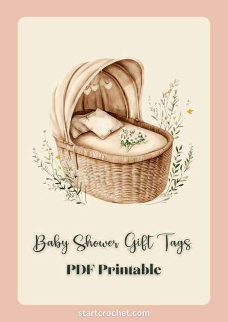 Printable Baby Shower Gift Tags – Crochet & Handmade Gift Labels (PDF ...