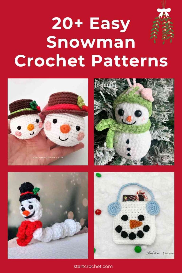 20+ Easy Snowman Crochet Patterns for Beginners (Free & Adorable!)