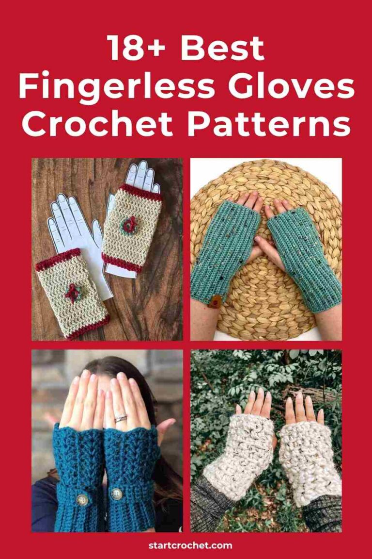 18+ Best Fingerless Gloves Crochet Patterns: Free & Easy Designs for ...