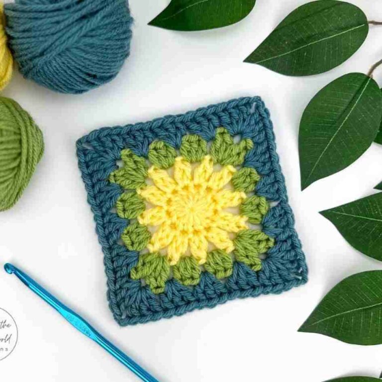14+ FREE Flower Granny Square Crochet Patterns for Any Project
